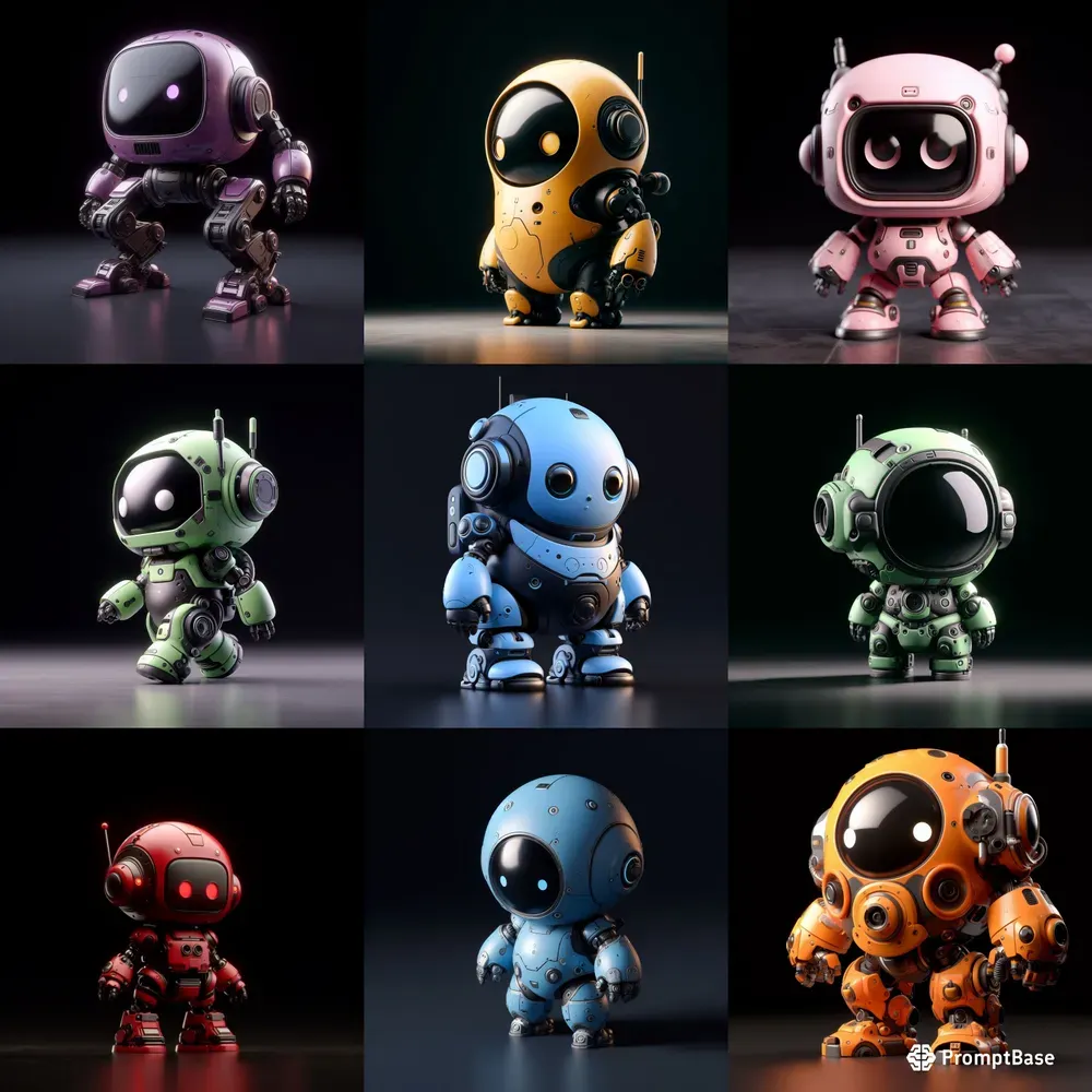 Cute Robots DALL·E Prompt | PromptBase