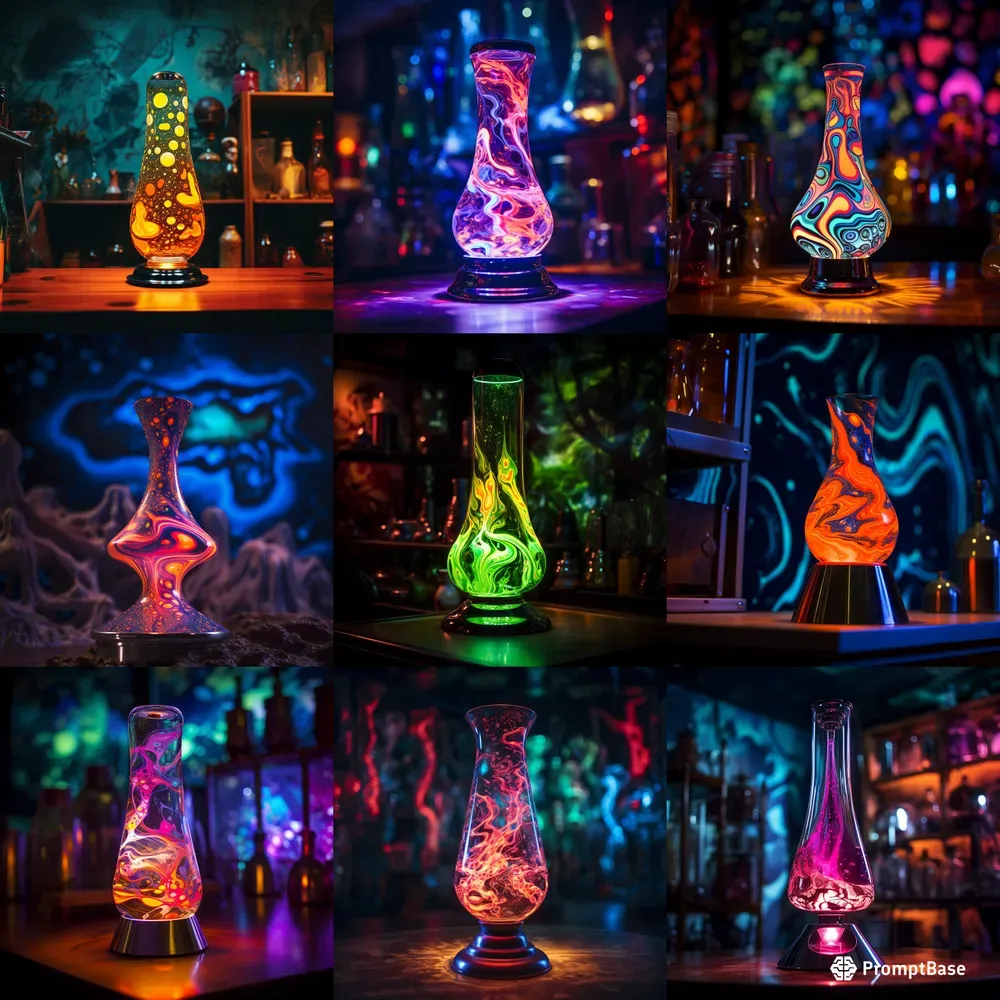 Trippy Lava Lamps Midjourney Prompt | PromptBase