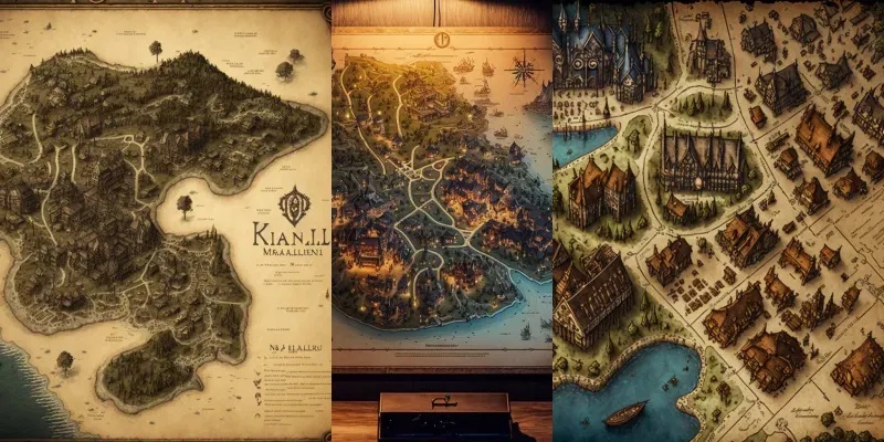 Role Play Maps Midjourney Prompt | PromptBase