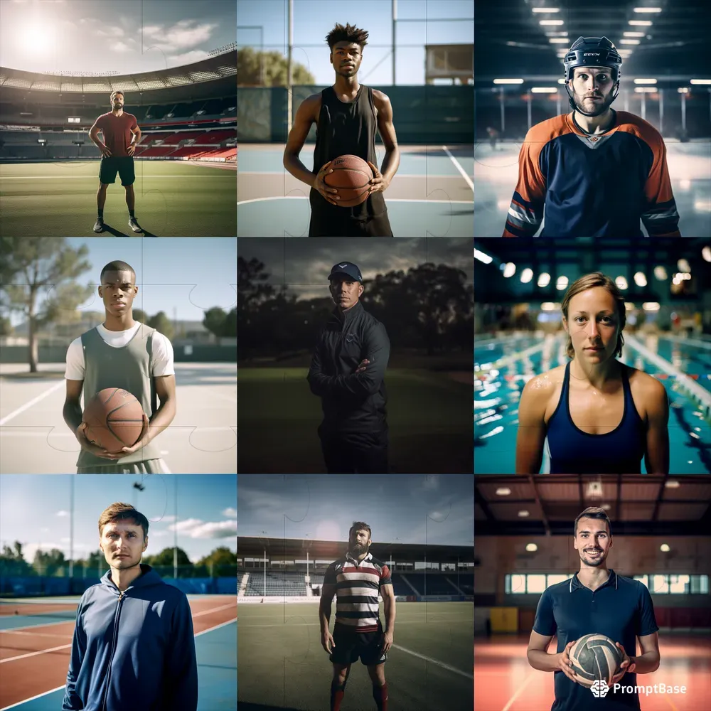 Athlete Portraits Midjourney Prompt | PromptBase