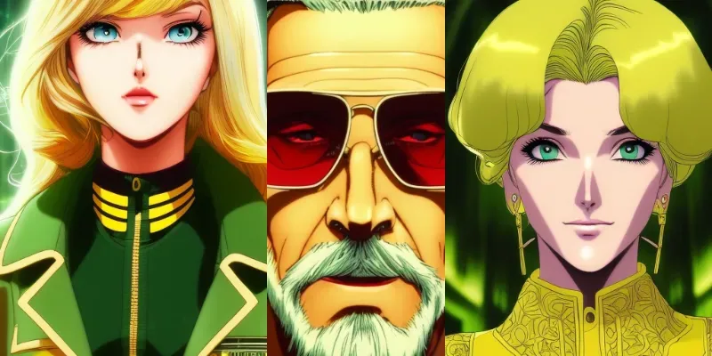 80s Anime Avatars Retro Portraits Stable Diffusion Prompt | PromptBase