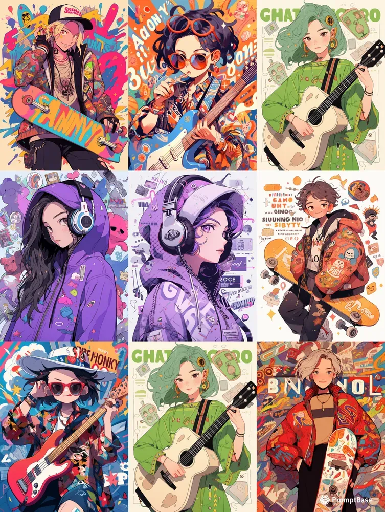 Graffiti And Grunge Style Posters Midjourney Prompt | PromptBase
