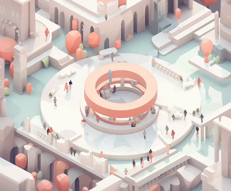 Architectural Isometric Graphics Midjourney Prompt | PromptBase