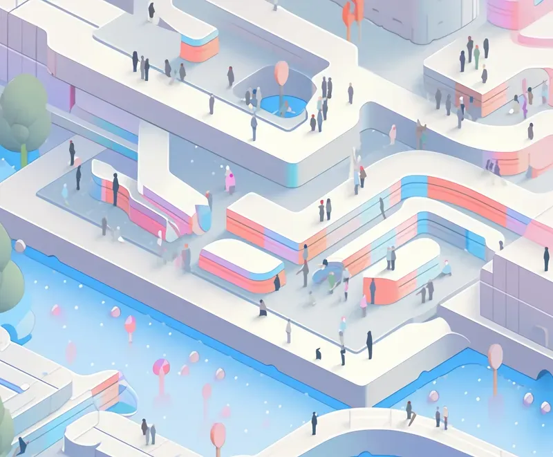 Architectural Isometric Graphics Midjourney Prompt | PromptBase