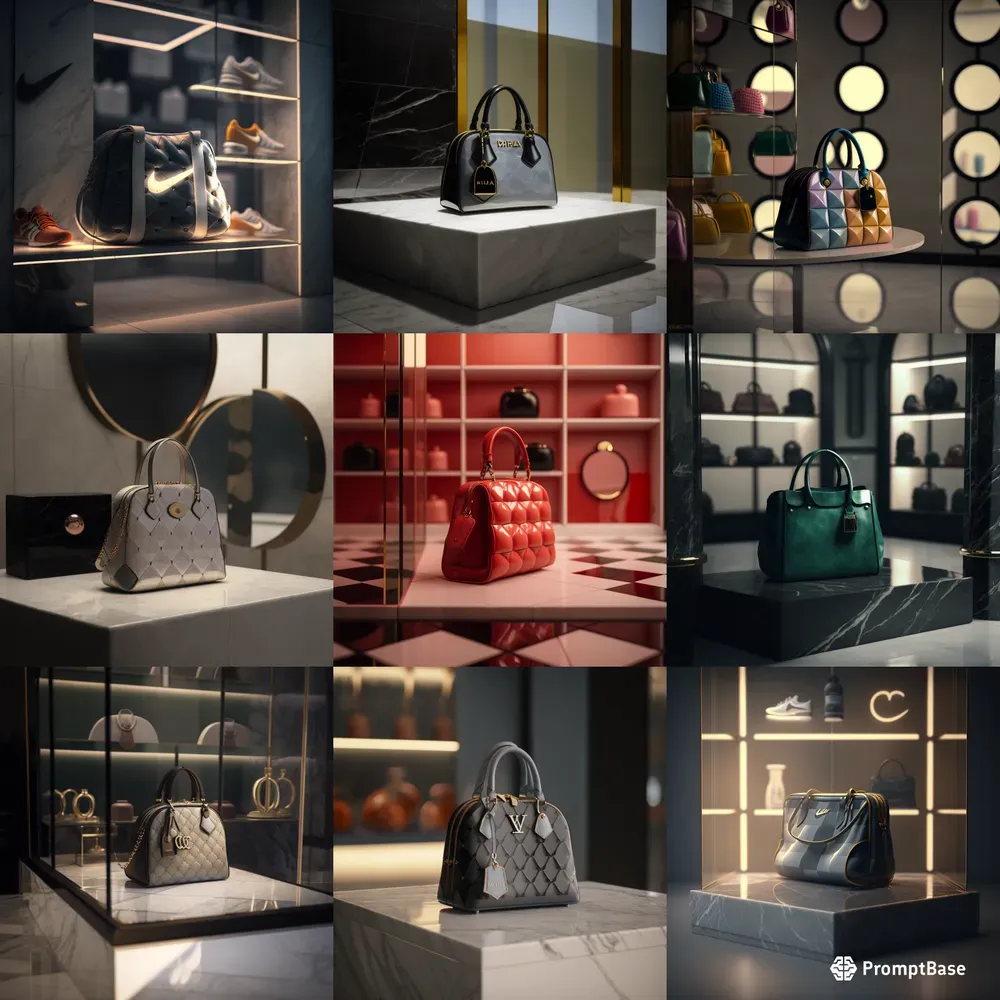 Luxury Handbag Designs And Advertisements Midjourney Prompt | PromptBase