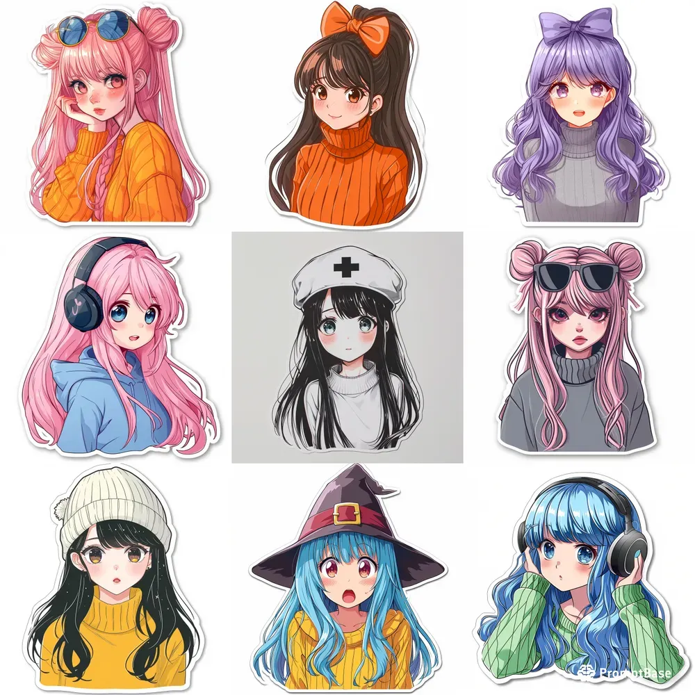 Cute Stickers Midjourney Prompt | PromptBase