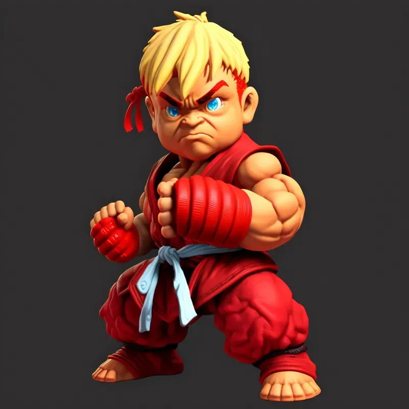 Mini Street Fighter Characters Midjourney Prompt | PromptBase