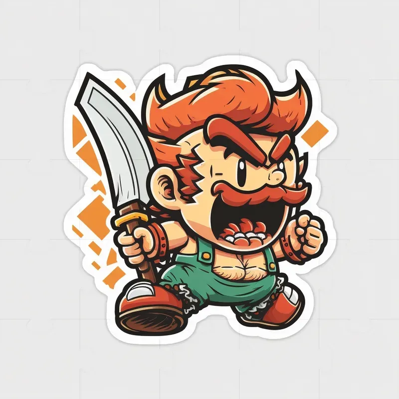 Retro Gaming Pixel Stickers Midjourney Prompt | PromptBase