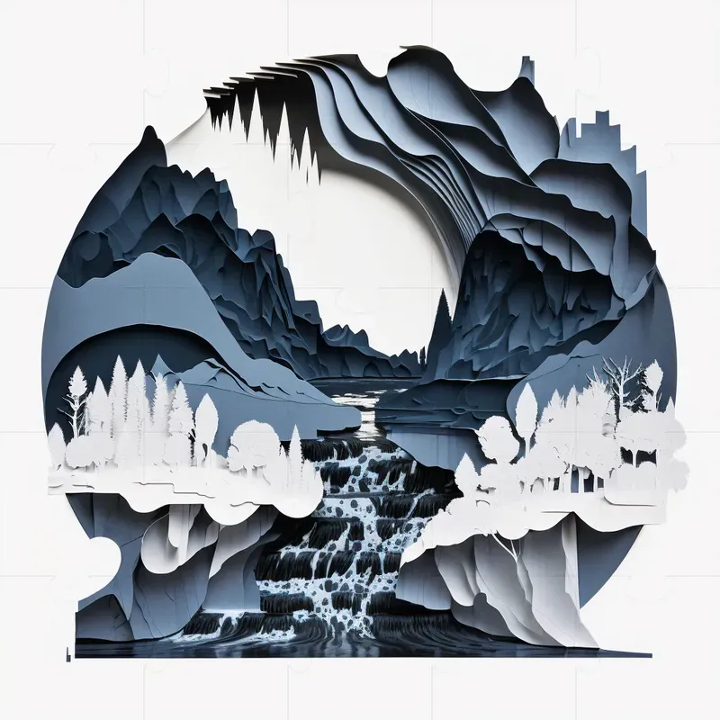 Paper Cut Album Designs Midjourney Prompt | PromptBase