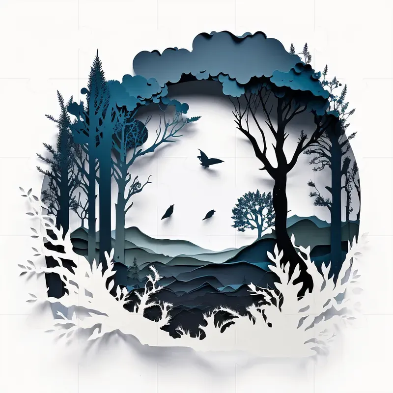 Paper Cut Album Designs Midjourney Prompt | PromptBase