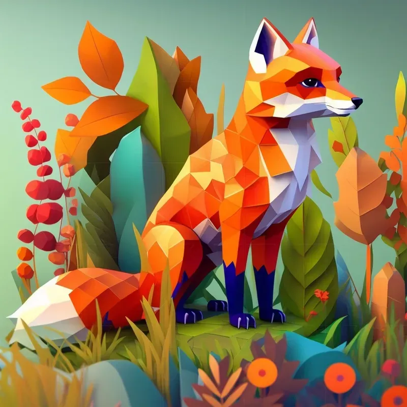 Polygon Animals Illustrations Midjourney Prompt | PromptBase