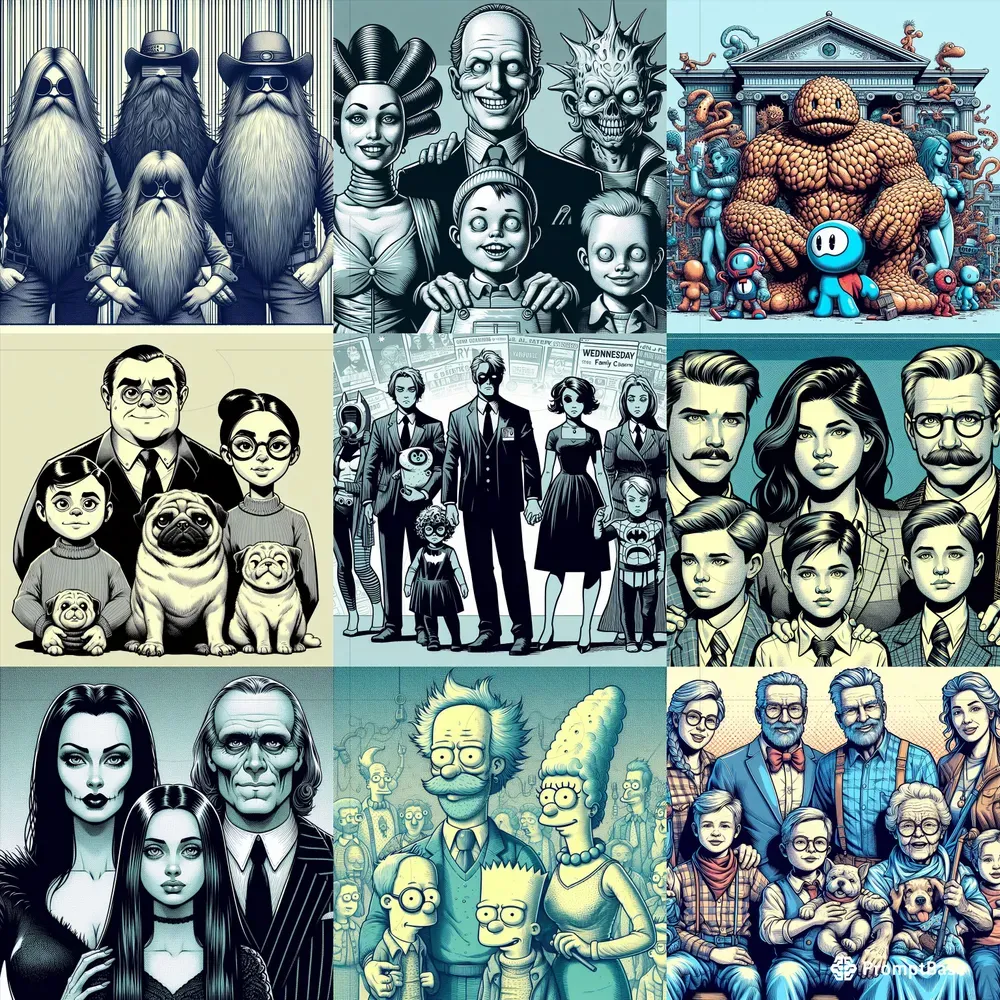 Addams Family Members DALL·E Prompt | PromptBase