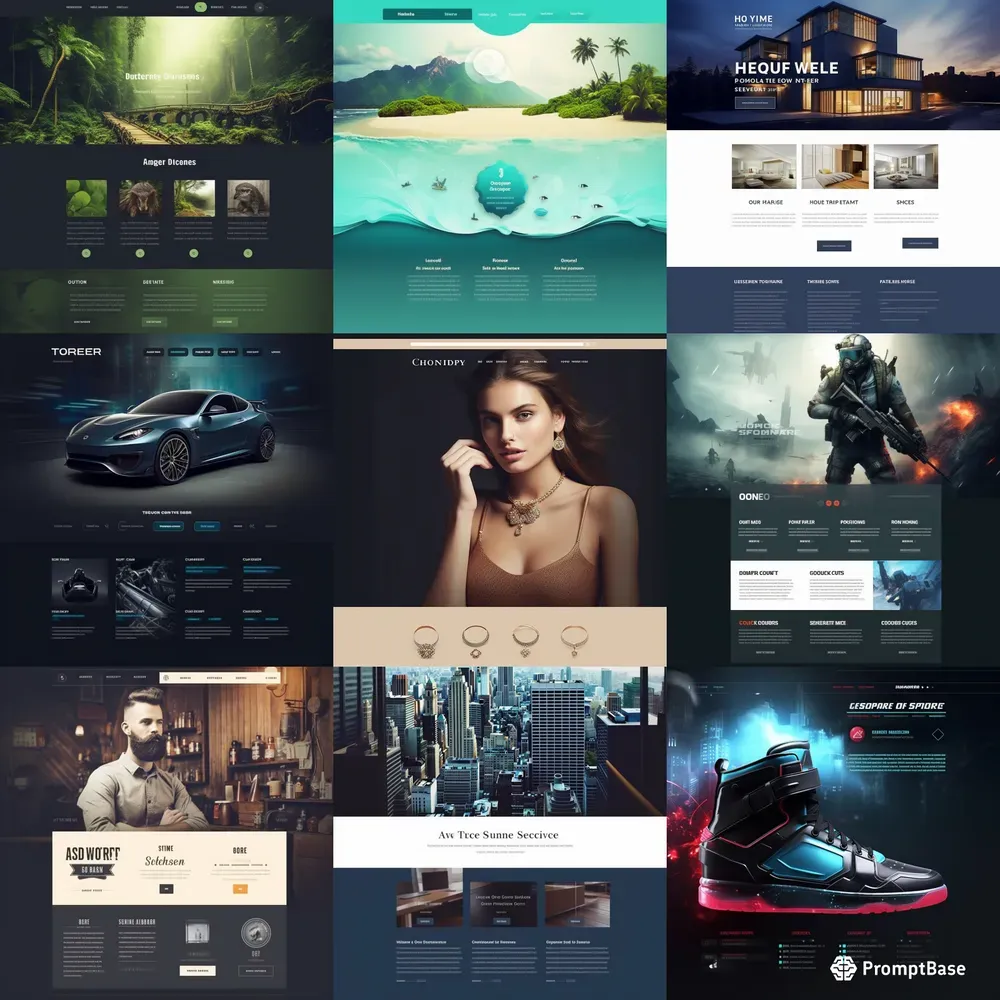 Wordpress Theme Design Inspirations Midjourney Prompt | PromptBase
