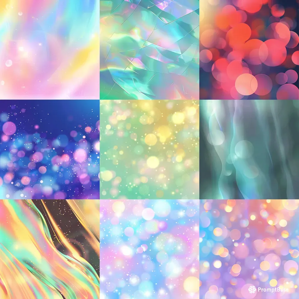 Holographic Cosy Pastel Color Backgrounds Midjourney Prompt | PromptBase