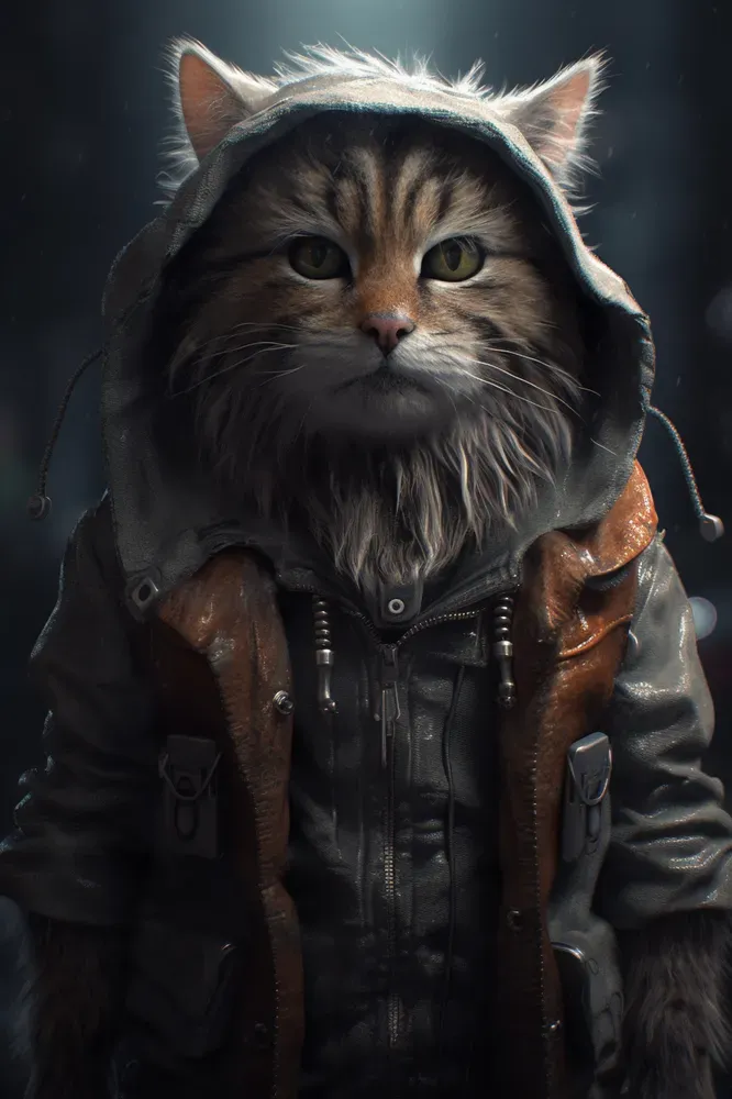 Stunning 3D Photos Of Cyberpunk Animals Midjourney Prompt | PromptBase