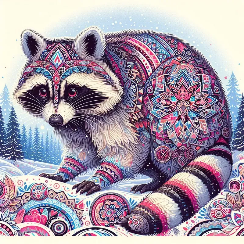 Scandinavian Folk Art Whimsical Animals DALL·E Prompt | PromptBase