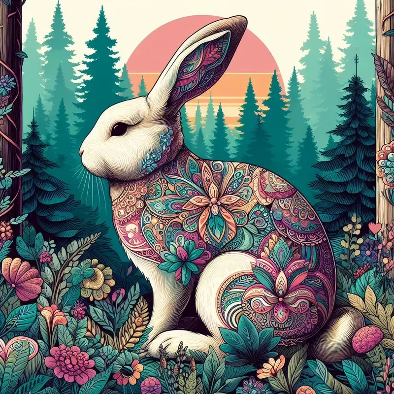 Scandinavian Folk Art Whimsical Animals DALL·E Prompt | PromptBase