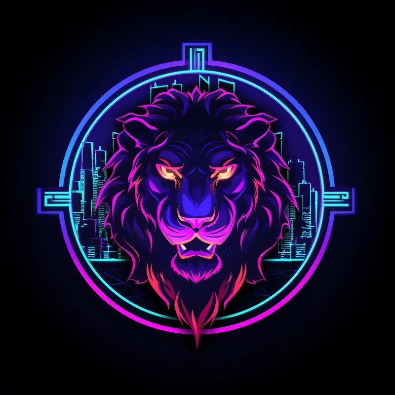 Glowing Neon Nightlife Logos Midjourney Prompt | PromptBase