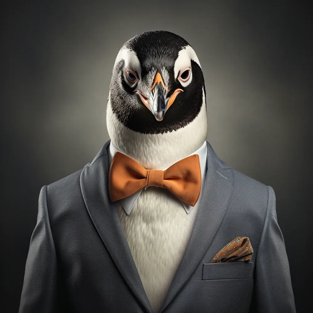 Funny Animals In Suits Midjourney Prompt | PromptBase