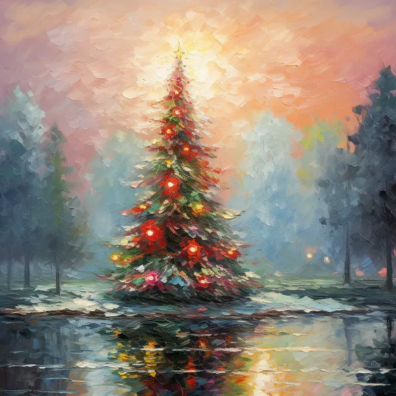 Claude Monet Christmas Designs Midjourney Prompt | PromptBase