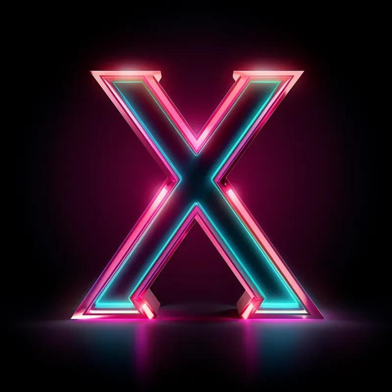 Neon Glowing Letter Midjourney Prompt | PromptBase