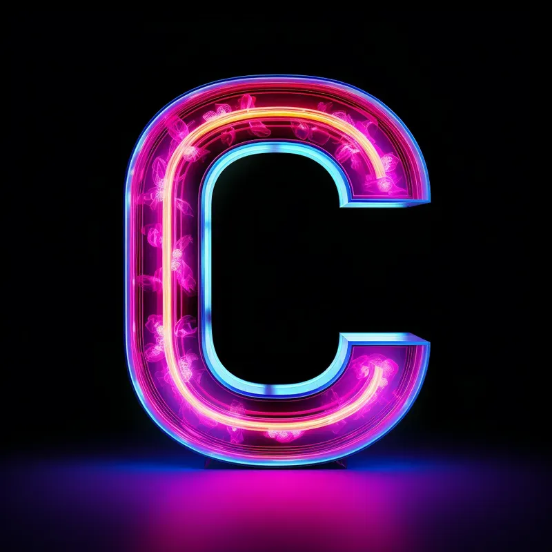 Neon Glowing Letter Midjourney Prompt | PromptBase