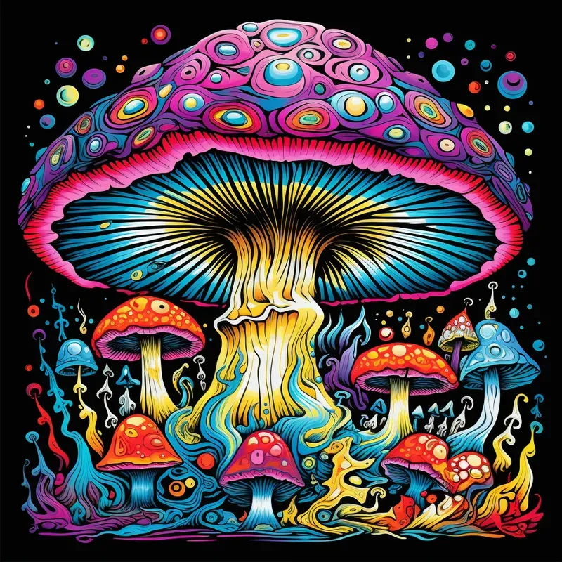 Lsd Trip Artworks Midjourney Prompt | PromptBase