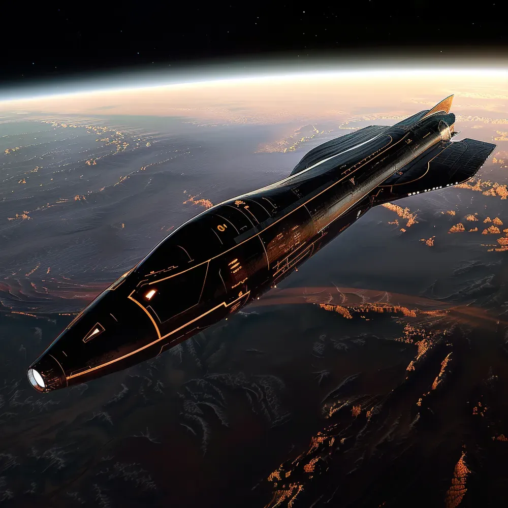 Ultrarealistic Custom Spaceship Photos Midjourney Prompt | PromptBase