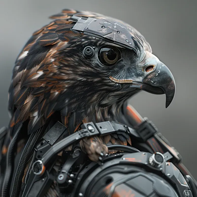 Realistic Cyborg Animal Illustrations Midjourney Prompt | PromptBase