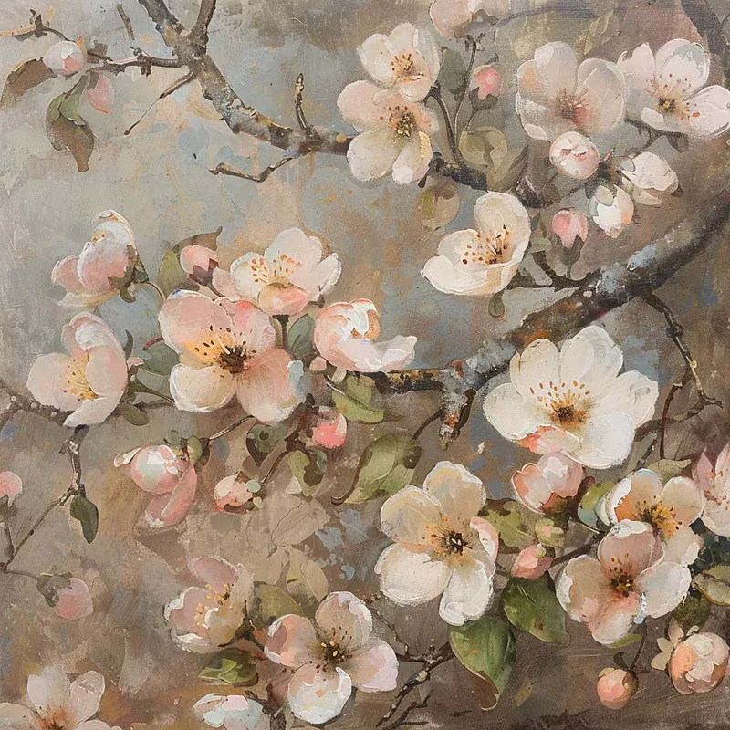 Beautiful Vintage Spring Oil Paintings Midjourney Prompt | PromptBase