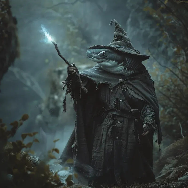 Realistic Magical Animal Wizards Midjourney Prompt | PromptBase