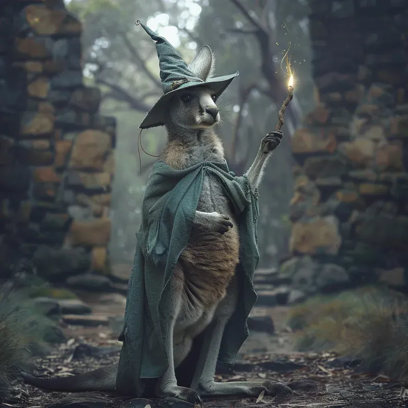 Realistic Magical Animal Wizards Midjourney Prompt | PromptBase