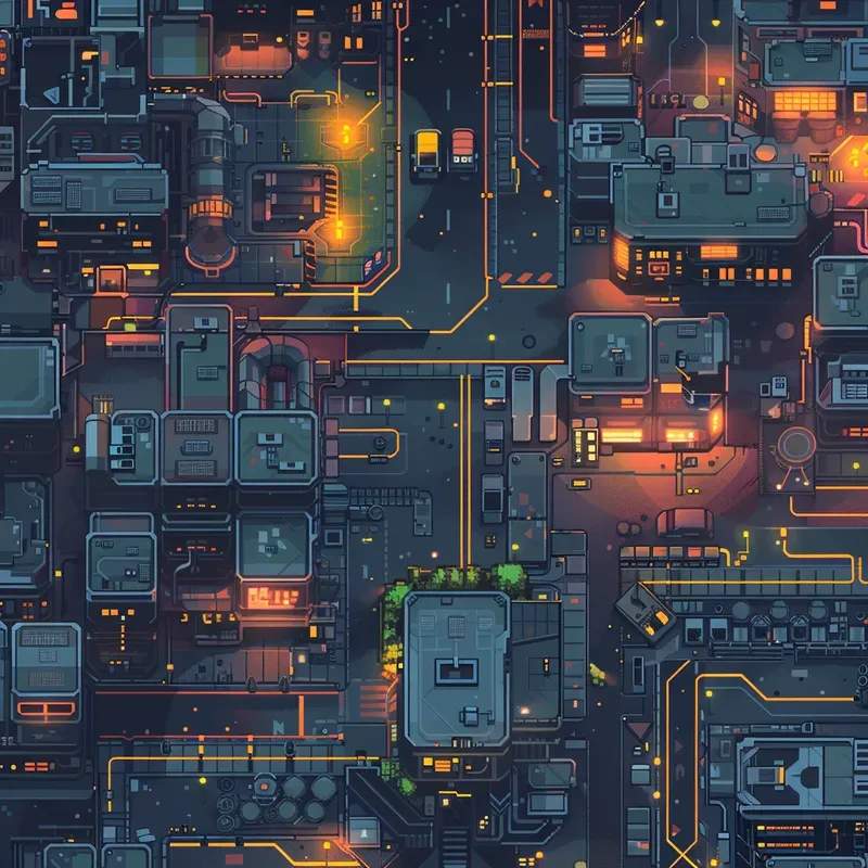 Simple Customizable Pixel Game Maps Midjourney Prompt | PromptBase