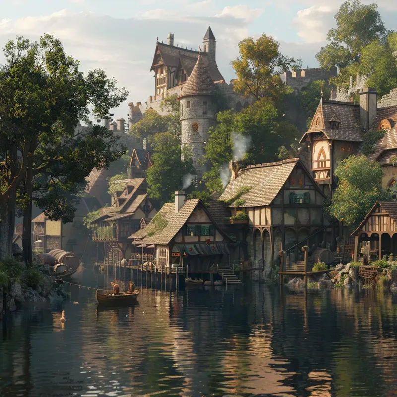 Heraldic Animated Medieval Scenes Midjourney Prompt | PromptBase