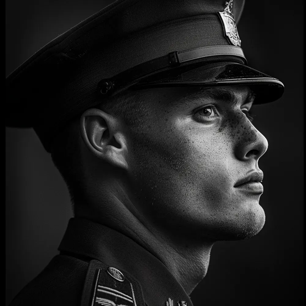 Realistic Monochrome Portrait Photography Midjourney Prompt | PromptBase