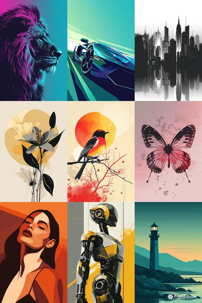 Minimalistic Posters Midjourney Prompt | PromptBase