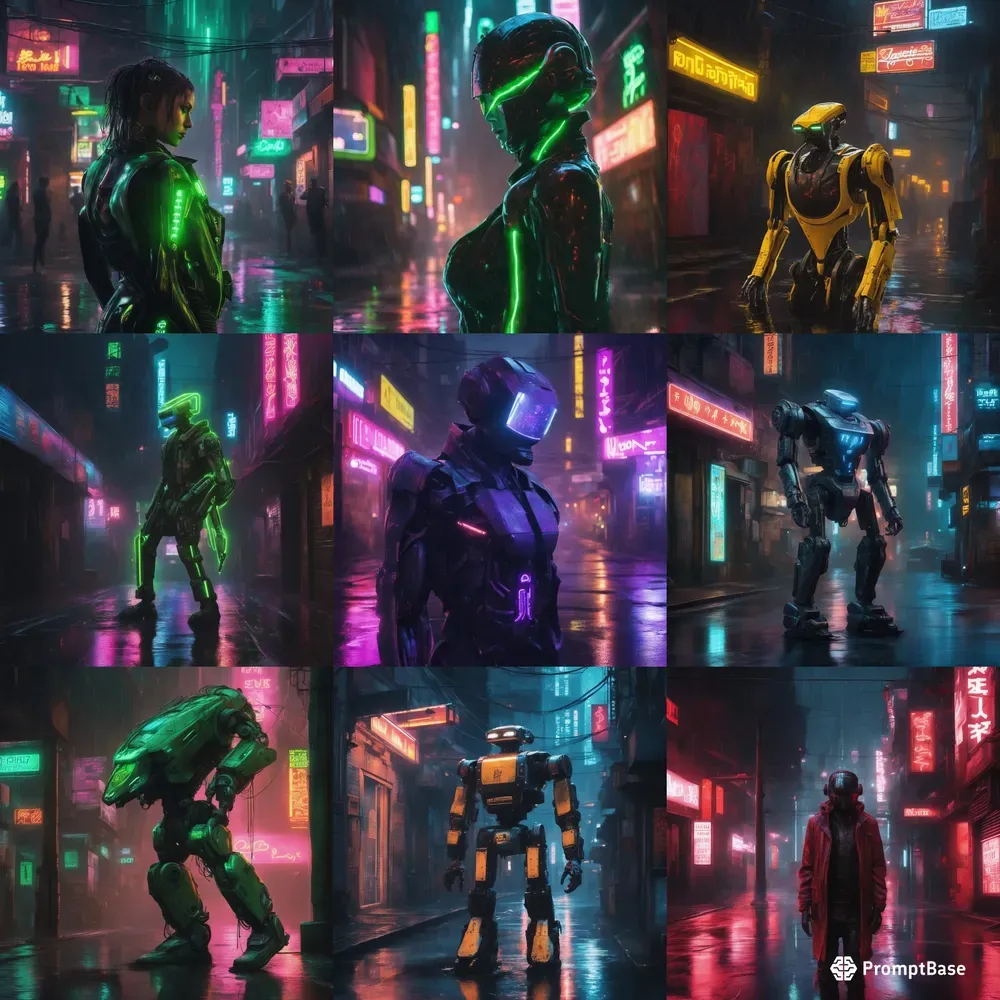 Cyberpunk 2077 Raindrops And Neons Stable Diffusion Prompt | PromptBase