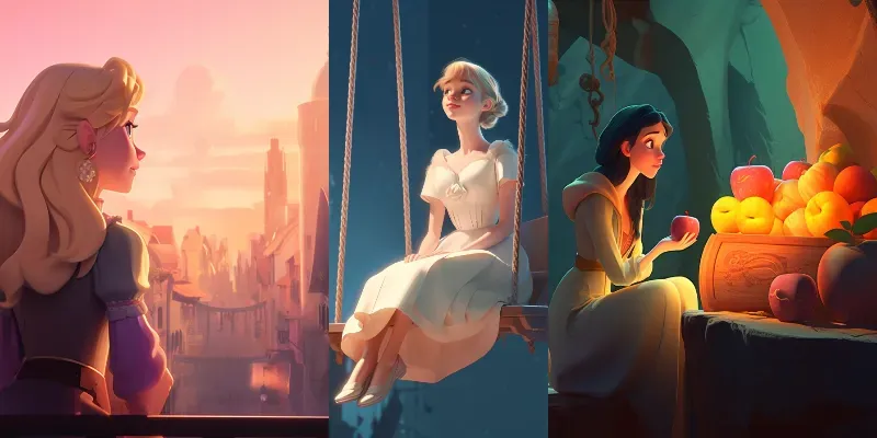Disney Animation Scenes Midjourney Prompt | PromptBase