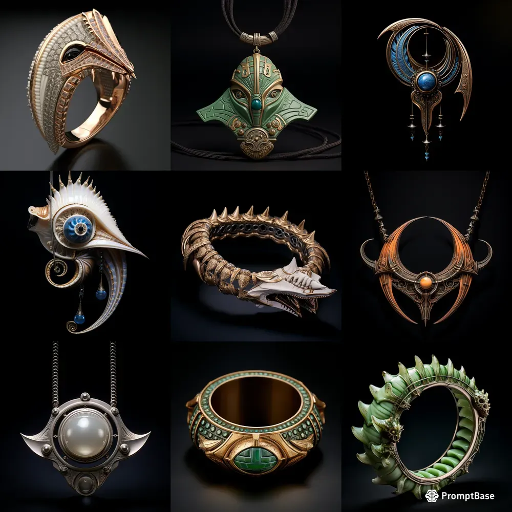 Star Wars Gungans Jewelries Midjourney Prompt | PromptBase