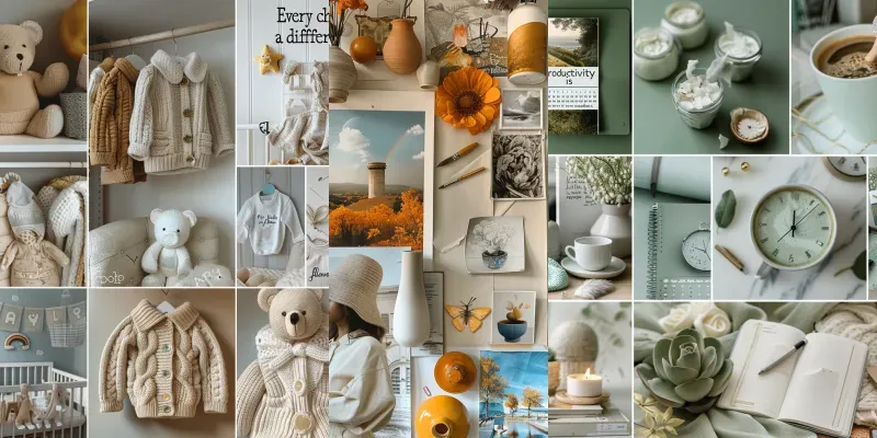 Aesthetic Moodboards For Any Type Templates Midjourney Prompt | PromptBase