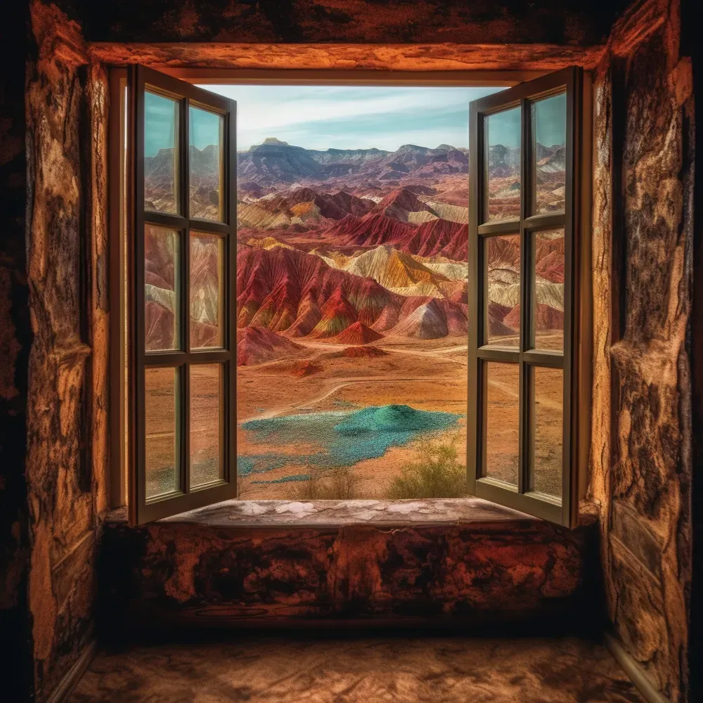 Beautiful Window Views Midjourney Prompt | PromptBase