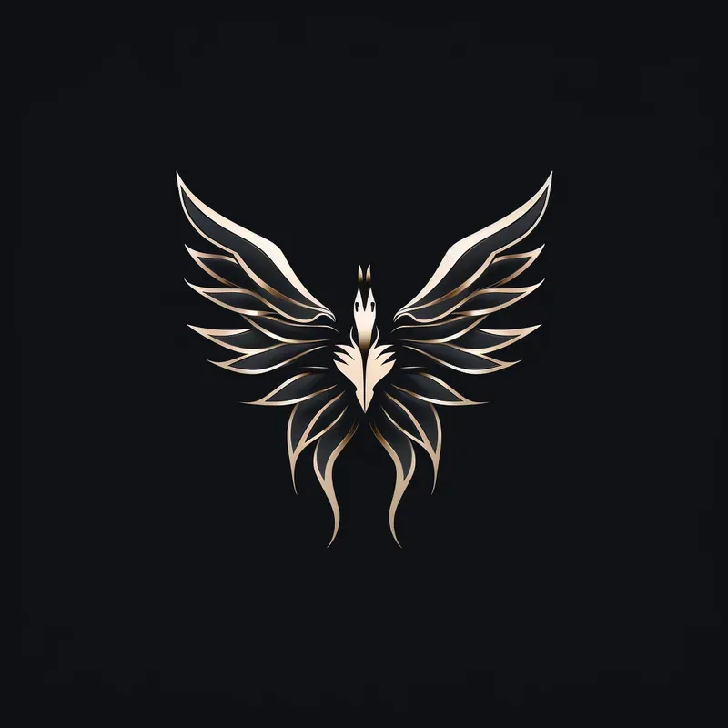 Geometric Flying Logos Midjourney Prompt | PromptBase