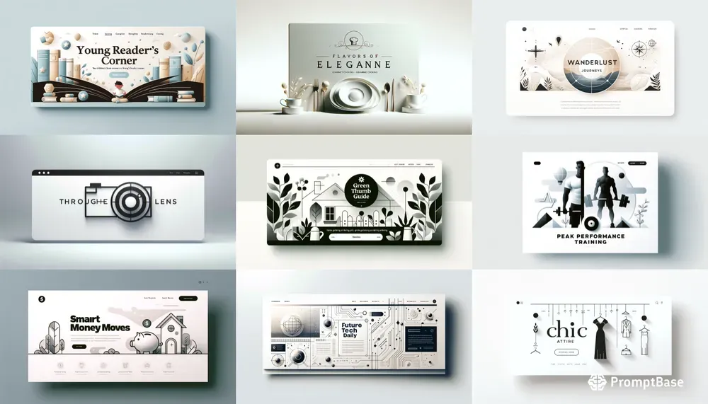 Minimalist Website Banner DALL·E Prompt | PromptBase