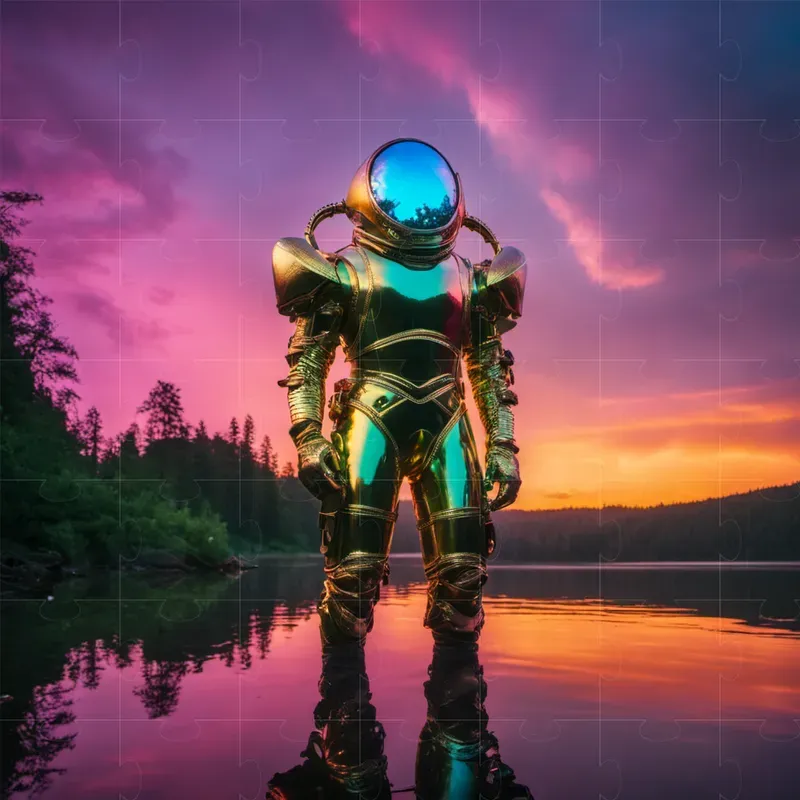 Iridescent Enchanted Forest Characters Stable Diffusion Prompt | PromptBase