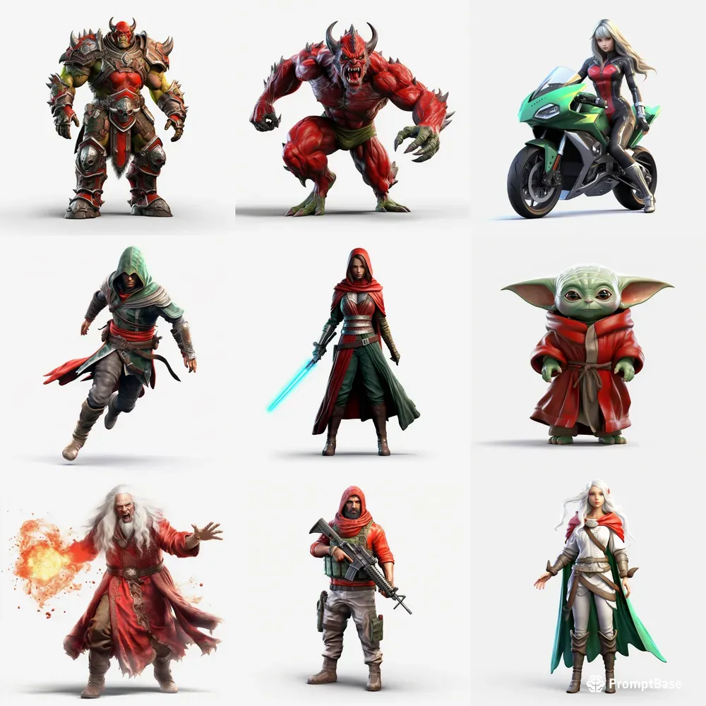 Video Game Characters Unreal Engine 5 Midjourney Prompt | PromptBase