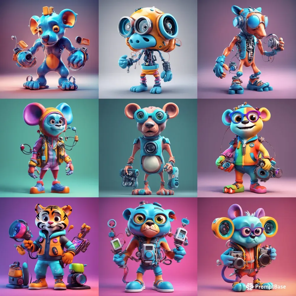 Extraordinary Animated Characters Stable Diffusion Prompt | PromptBase