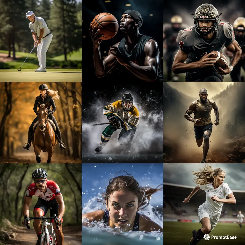 Realistic Sport Athlete Photography Midjourney Prompt | PromptBase