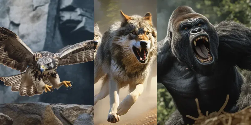 Captivating Wild Animal Action Shots Midjourney Prompt | PromptBase