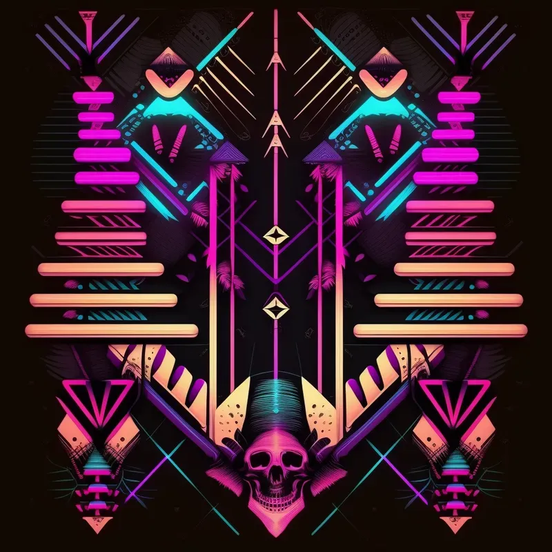Epic Synthwave Patterns Midjourney Prompt | PromptBase