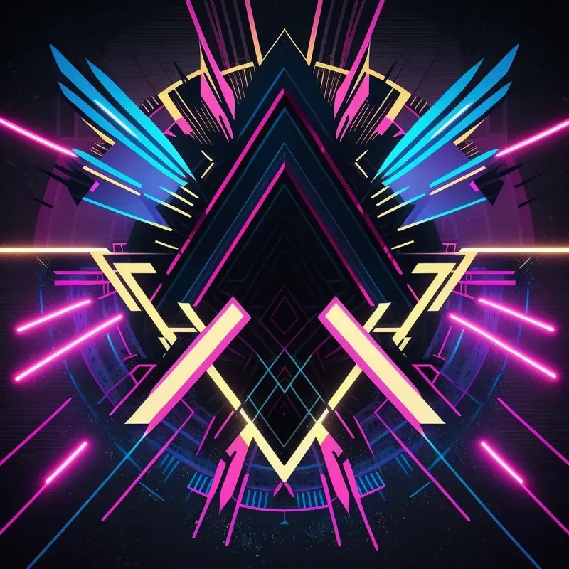 Epic Synthwave Patterns Midjourney Prompt | PromptBase